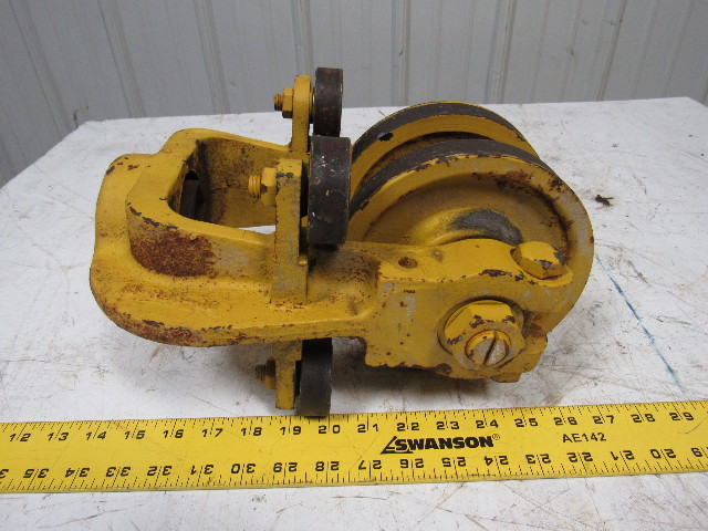 Spanmaster 16-905-00 Heavy Duty Hoist 3-3/8" Beam Trolley 6-1/2" Wheel ...