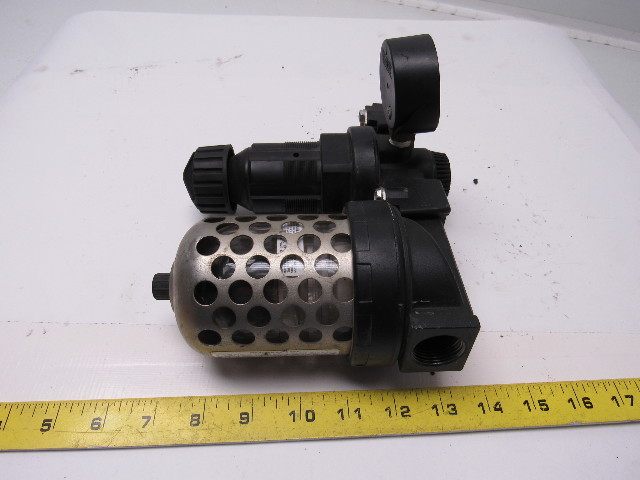 Master Pneumatic R-100-6 & FD100-6X Regulator & Filter 3/4"npt 0-125psi ...