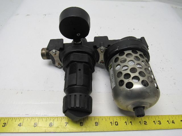 Master Pneumatic R-100-6 & FD100-6X Regulator & Filter 3/4"npt 0-125psi ...