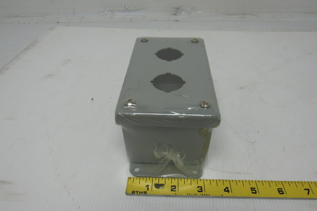 Wiegmann PB-2 Standard 2 Push Button Enclosure 5.75" H x 3.25"W x 2.75 ...