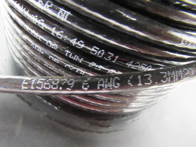 Encore E156879 6 AWG Stranded Copper Wire Sun-Res 600V Type T90 Nylon ...