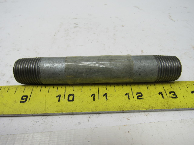 Muller Galvanized Pipe Nipple, 1/2"npt x 5" Long Schedule 40 Lot of 11 ...
