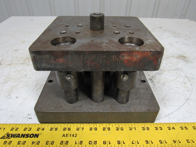 Punch Press Die Set/Shoe Rectangular Back 2 Post 9-1/2"W x 7"FB 5 ...