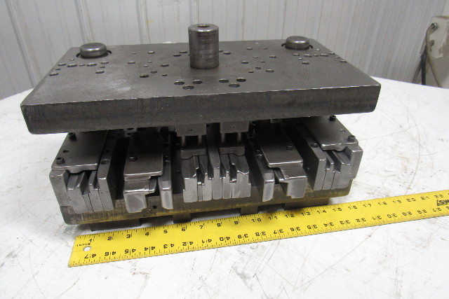 Punch Press Die Set/Shoe Rectangular Back 2 Post 16"W x 8-1/2"FB 5-3/4 ...