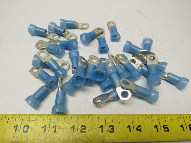 Sta-Kon RE6-14 Insulated Ring Terminal Connector #6 Wire 1/4" Bolt Box ...