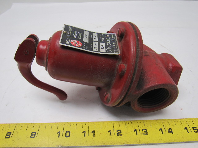 Bell & Gossett 350 Safety Relief Valve Set At 30 lbs. 3/4" Inlet ...