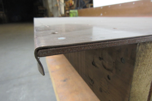 Copper Topped Work Bench Station Unique Table .062 Copper Over 1/4 ...