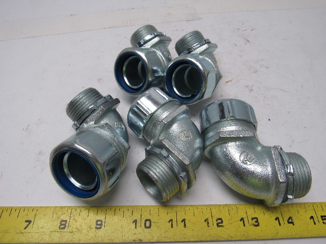 T&B 5254 1" Liquidtight Flexible Metal Conduit Connector 90 Deg Lot of ...