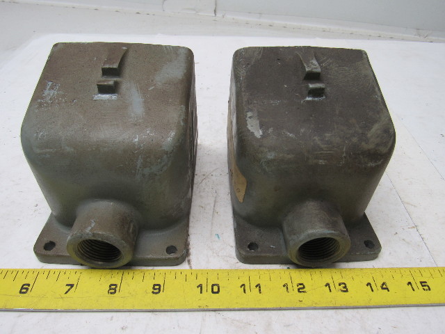 Hubbell BB201W Back Box 3/4" Aluminum Pin & Sleeve Receptacle Lot of 2 ...