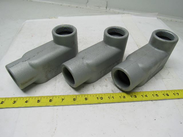 Appleton LB57 1-1/2" FM7 Grayloy Conduit Body Lot of 3 New | Bullseye ...