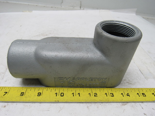 Appleton LB57 1-1/2" FM7 Grayloy Conduit Body Lot of 3 New | Bullseye ...
