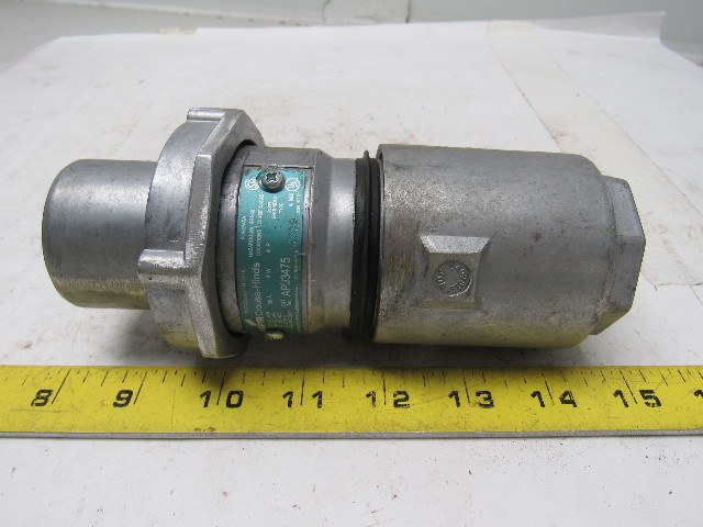Cooper Crouse Hinds APJ3475 4M4 Arktite Body Grounded Connector Plug ...