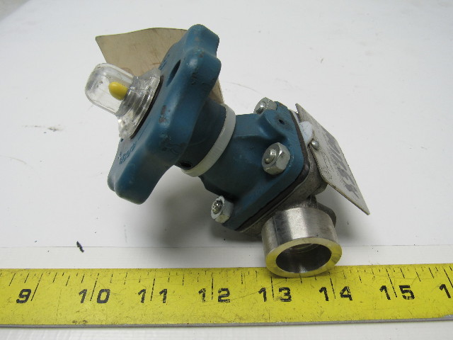 Dia-Flo .5-2470-R2-903 1/2" Weir Diaphragm Valve Socket Weld 316L SS ...