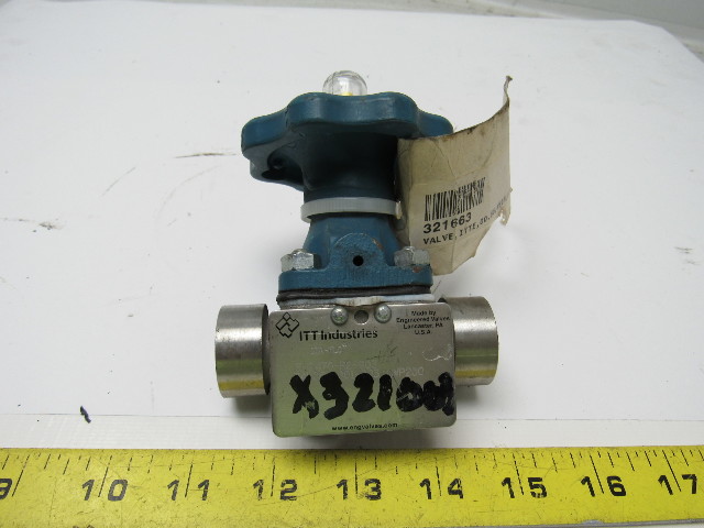 Dia-Flo .5-2470-R2-903 1/2" Weir Diaphragm Valve Socket Weld 316L SS ...