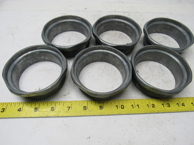 Conduit 3" Chase Nipple Die Cast Lot of 6 | Bullseye Industrial Sales