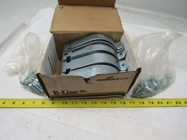 Cooper B-Line B2017 ZN 4" conduit clamp to strut | Bullseye Industrial ...