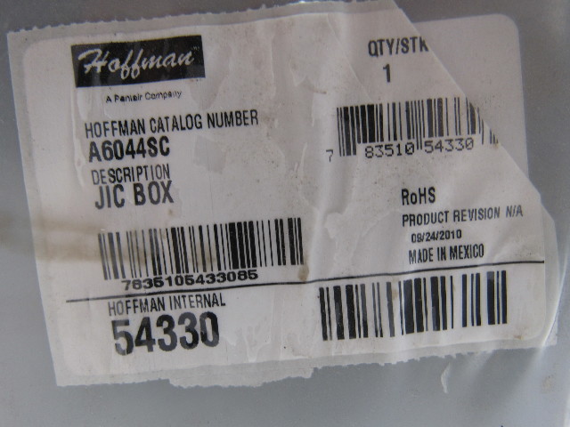 Hoffman A6044SC 54330 6"X4"X4" Electrical Enclosure JIC Box Screw Cover ...