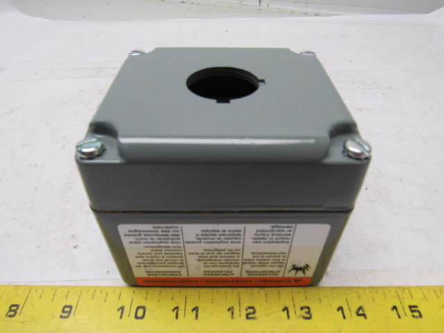 Square D 9001-KY1 30mm 1 Hole Control Station Aluminum NEMA 3/4/13 Lot ...