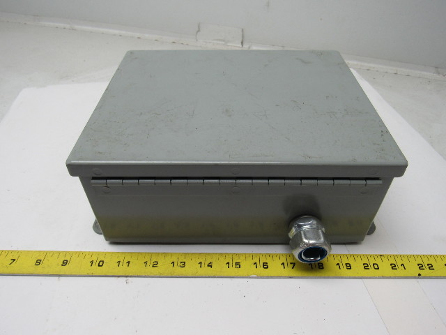 Hoffman A1008CH Hinge Cover Electrical Junction JIC Box 10"x 8"x 4 ...