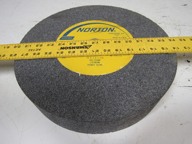 Norton A24-Q5VBE 14"X3"X1-1/4" General Purpose Grinding Wheel 1800 Max ...