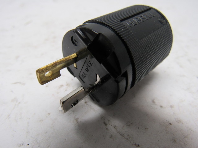 Hubbell HBL7465V Twist-Lock Plug Midget 15 amp 125V 2 Wire 2 Pole NEMA ...