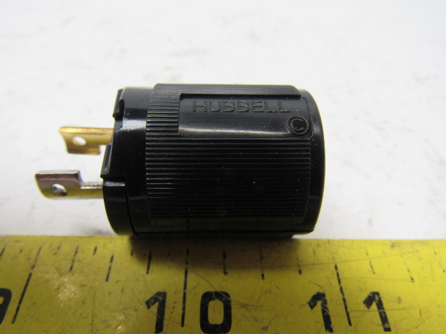 Hubbell HBL7465V Twist-Lock Plug Midget 15 amp 125V 2 Wire 2 Pole NEMA ...
