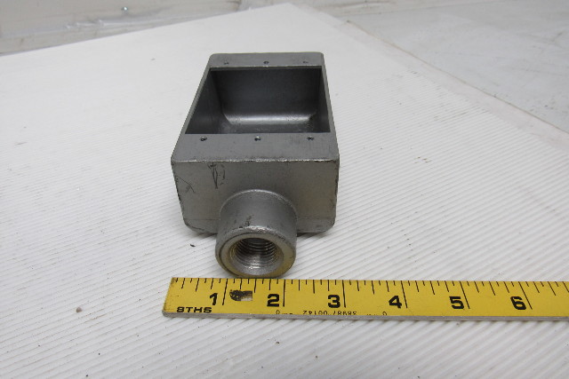 Killark FS-1 Aluminum Single Gang Conduit Outlet Box 1/2" Hub Lot of 5 ...