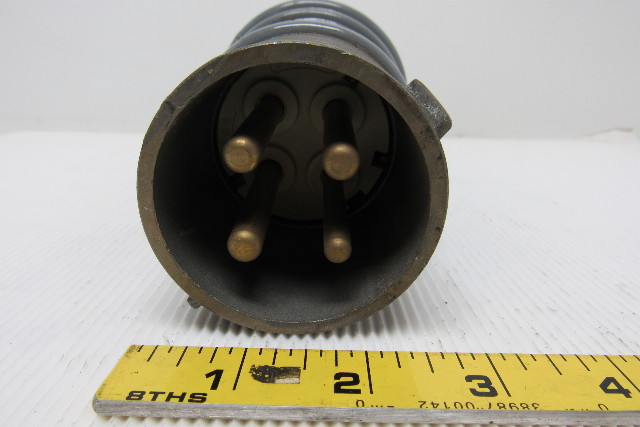 Russellstoll F27194 4-Pin Plug 60A 250V/600VAC | Bullseye Industrial Sales