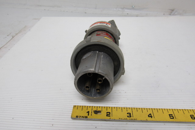 Appleton Powertite ACP3034BC 30A 3Wire 4Pole Plug 250VDC 600VAC ...