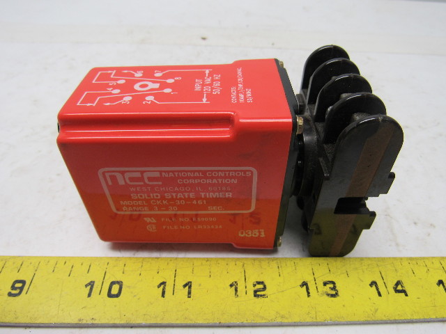 CKK-30-461 NCC National Controls Corp Solid State Timer .3-30 Sec. W ...