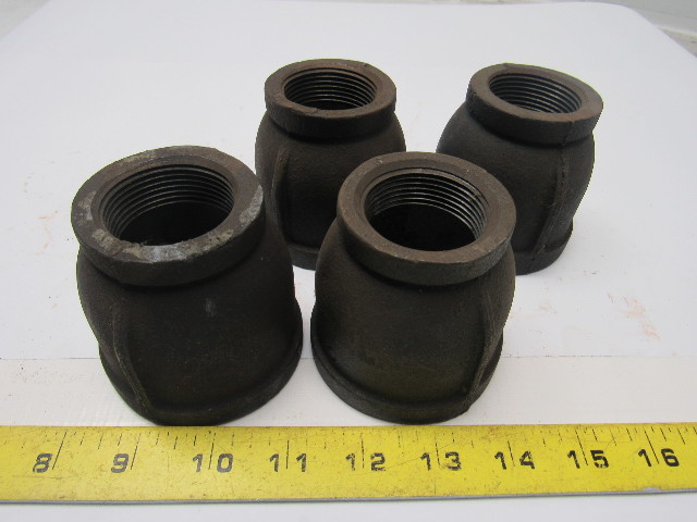 Grinnell 2"-1 1/4" Black Pipe Bell Reducer Lot of 4 | Bullseye ...