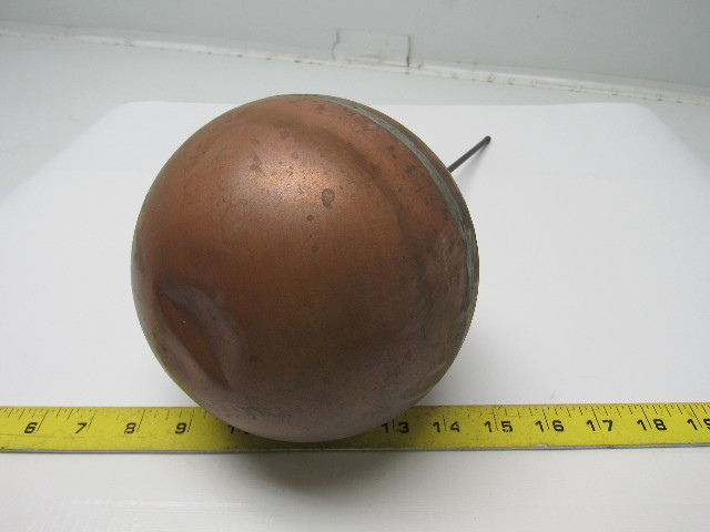 8" Dia. Copper Float Ball With 1/4-20 x10 Long Threaded Rod NOS W/2 ...
