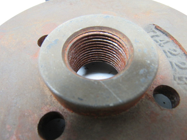 Gorman Rupp 7422-B Cast Iron Impeller 6-7/8" OD 3/4"-14 Threaded Bore ...