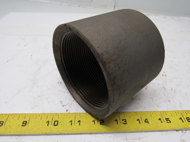 3" NPT Standard-Wall Black Steel Fully Threaded Pipe Coupling ...