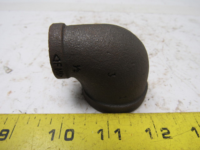 1"x1/2" Black Malleable Female Reducing Elbow Lot Of 18 | Bullseye ...