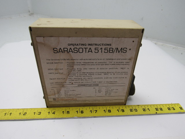 Sarasota 515B/MS Single Channel Traffic Loop Detector Shelf Mount ...