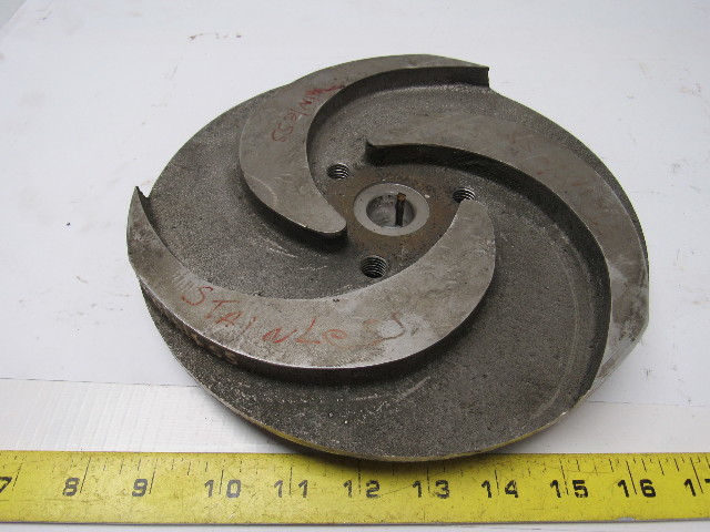 Crane Deming Cast#271304 Stainless Steel Impeller 9-1/4" Dia 1" Keyed ...