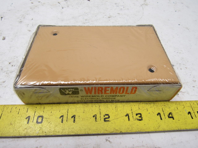 Wiremold 5760 Blank Extension Box Buff Lot Of 7 | Bullseye Industrial Sales