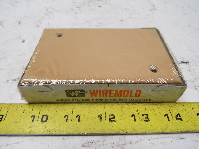 Wiremold 5760 Blank Extension Box Buff Lot Of 7 | Bullseye Industrial Sales