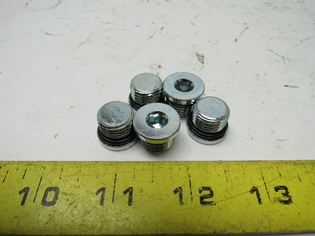 SAE 9/16-18 O-Ring Boss ORB Hex Socket Hydraulic Plug -6 Lot of 5 ...