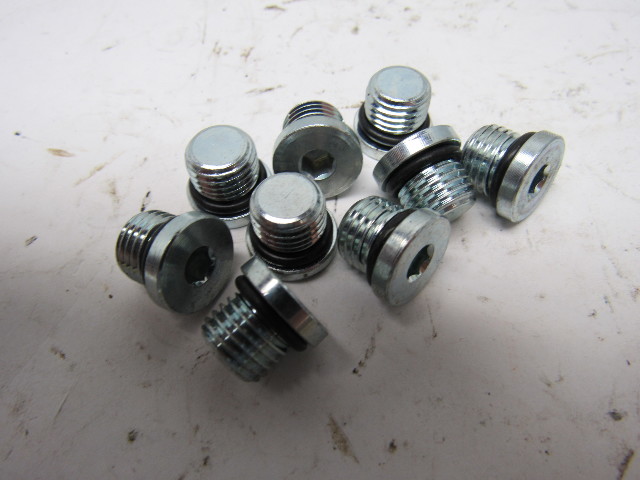 Plated Steel SAE 7/16-20 O-Ring Boss ORB Hex Socket Hydraulic Plug -4 ...
