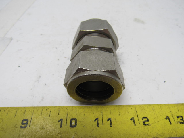 Swagelok SS-1610-6 1" 316 Stainless Steel Compression Union Hydraulic ...