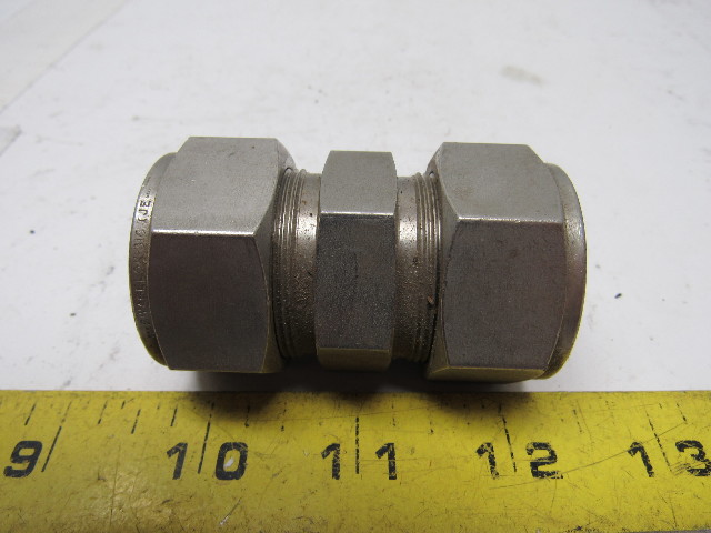 Swagelok SS-1610-6 1" 316 Stainless Steel Compression Union Hydraulic ...