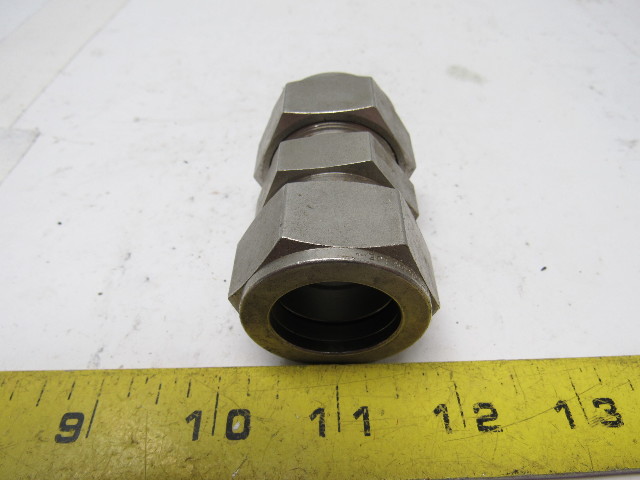 Swagelok SS-1610-6 1" 316 Stainless Steel Compression Union Hydraulic ...