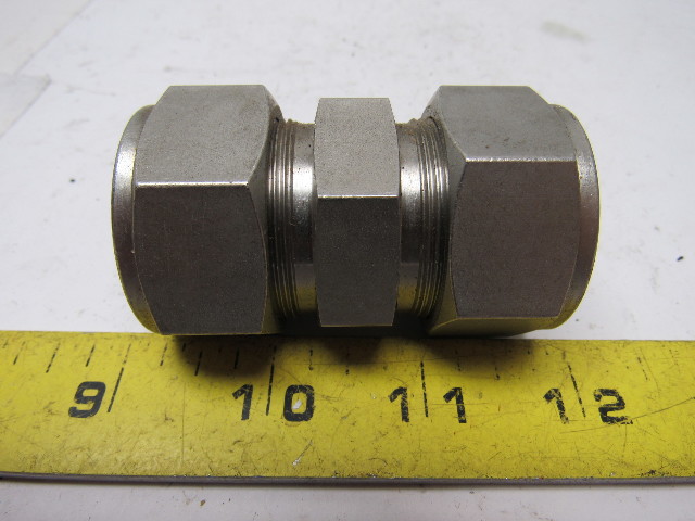 Swagelok SS-1610-6 1" 316 Stainless Steel Compression Union Hydraulic ...