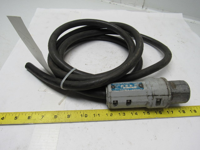 Crouse Hinds Co APJ-3485 Heavy Duty Circuit Breaking Plug 3 Wire 4 Pole ...