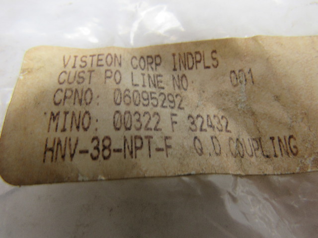 Faster HNV38NPTF Female Quick Connect Coupler Hydraulic Coupling 3/8 ...
