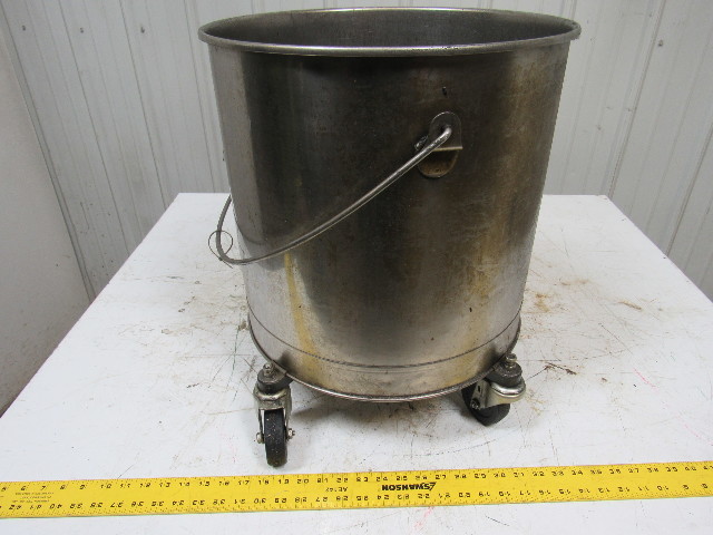 Gearpres Stainless Steel 13 Gallon Industrial Mop Bucket w/ 3" Casters ...