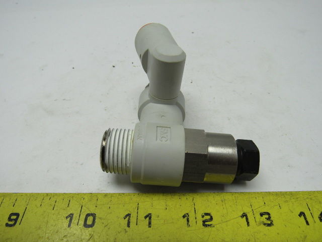 SMC ASP630F-N04-13S Flow Control W/Check Valve 1/2" MNPT x 1/4" FNPT x ...