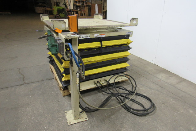AIRFLOAT R6A-01 4000Lb. Cap. Pneumatic Lift & Rotate Table 15-36" Ht ...